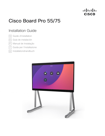 Cisco 55 Series Pro Webex Board Installation Guide | Manualzz