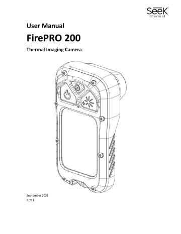 Seek thermal FirePRO 200 Thermal Imaging Camera User Manual | Manualzz