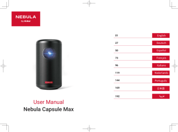 Anker Nebula Capsule Max Mini Projektor Benutzerhandbuch | Manualzz