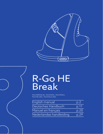 R-Go RGOHBRSWLBL HE Break Ergonomic Mouse User Manual | Manualzz
