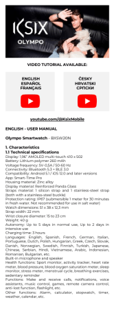 Ksix BXSW20N Olympo Smartwatch Benutzerhandbuch | Manualzz