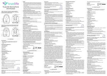 Truelife NannyTone VM Pocket instruction manual | Manualzz