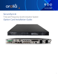 Safran SecureSync 2400 Master Clock System User Guide | Manualzz