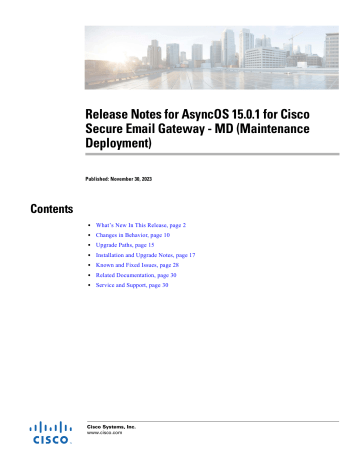Cisco AsyncOS 15.0.1 for Secure Email Gateway MD User Guide | Manualzz