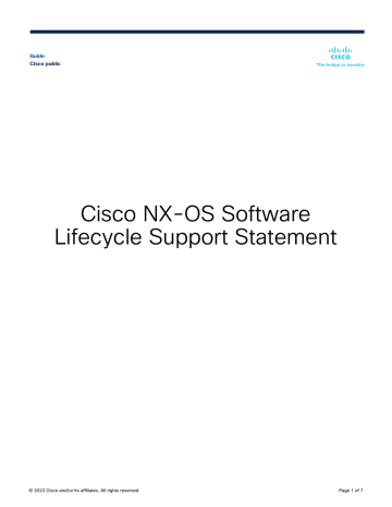 Cisco NX-OS Lifecycle Software User Guide | Manualzz