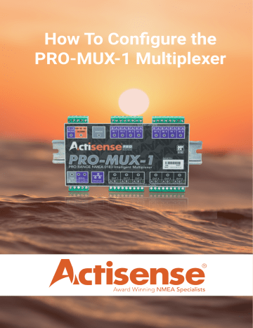 Actisense PRO-MUX-1 Configuration Guide - NMEA Multiplexer Manual | Manualzz