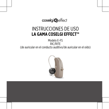 Manual Coselgi EFFECT E-FS E2 - Audífonos RIC/RITE | Manualzz