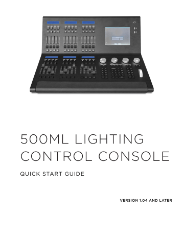 Vari-Lite 500ML Quick Start Guide | Manualzz