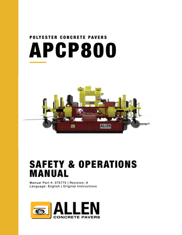 APCP800 Manual - Allen Engineering | Manualzz