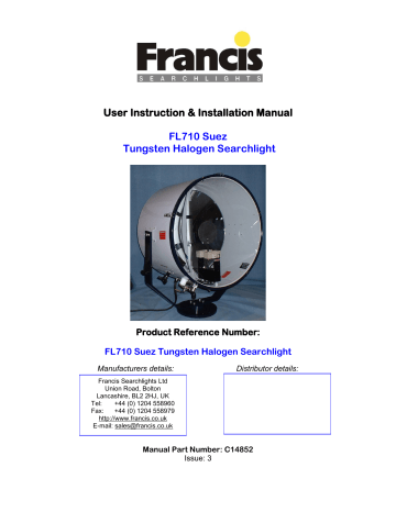 Francis FL710 User Manual | Manualzz