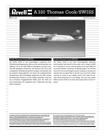 Revell 04201 Airbus A320 Model Kit Instruction Manual | Manualzz