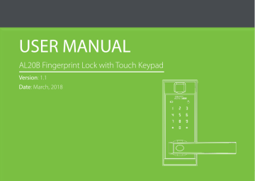 ZKTeco AL20B Fingerprint Lock User Manual | Manualzz