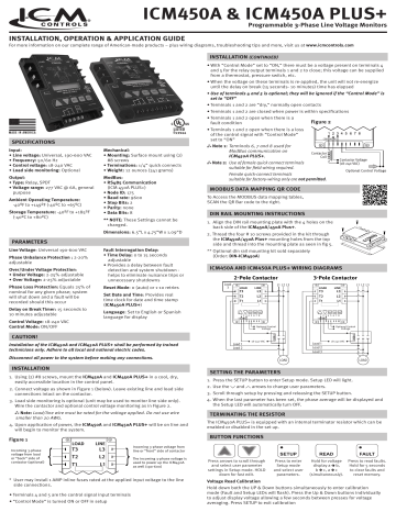 ICM Controls ICM450A+ Application/Install Guide | Manualzz