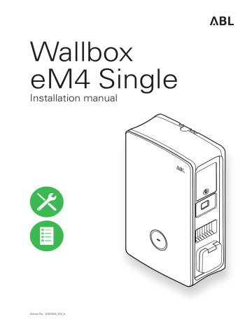 Wallbox eM4 Single/twin Installation Guide | Manualzz