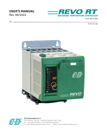 REVO RT – M-RT-35-90 Owner's Manual | CD Automation | Manualzz