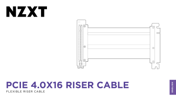NZXT PCIe Riser Cable Manual | PCIe Riser Cable pdf manual download and ...