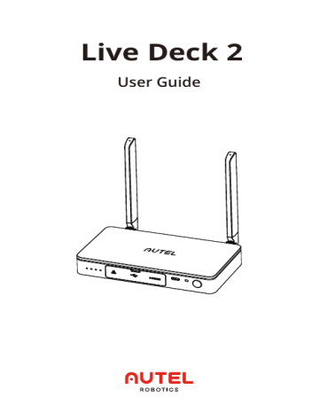 Autel Live Deck 2 Quick Start Guide - User Manual | Manualzz