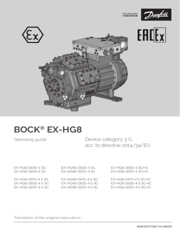 BOCK EX-HG8 Operating Guide - Download Manual PDF | Manualzz