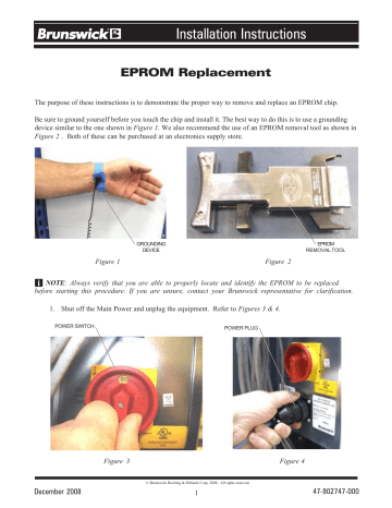 Brunswick EPROM Replacement Installation Instructions | Manualzz