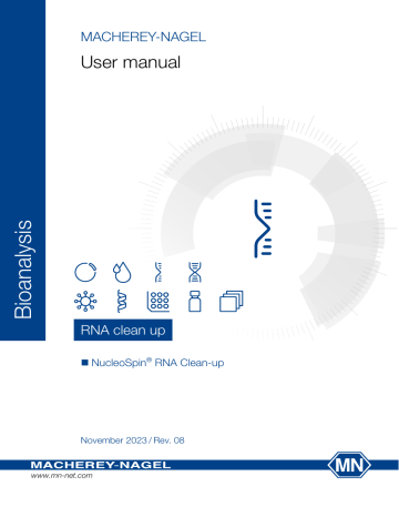 MACHEREY-NAGEL NucleoSpin RNA Clean-up, Mini kit Instruction | Manualzz