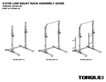 Torque Low Squat Rack Assembly Manual | Manualzz