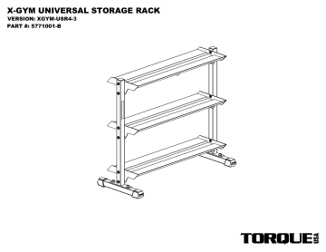 Torque Universal Storage Rack Assembly Manual | Manualzz