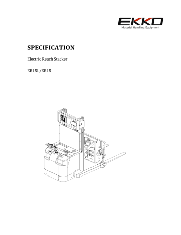 EKKO ER15 Series Manual - Electric Reach Stacker | Manualzz