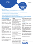 Alcad VTX 1L and VTX 1M Installation and operating instructions | Manualzz