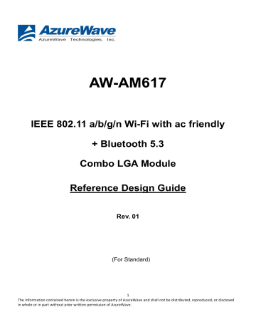 AzureWave AW-AM617 Design Guide | Manualzz