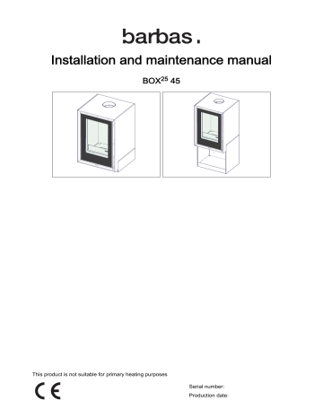Barbas BOX 25 45 Installation Manual - Download PDF | Manualzz