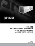 Price SDVQ 5000 Manual - Single Duct Variable Volume Control | Manualzz