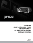 Price SDVQ 5000 Manual - Single Duct Variable Volume Control | Manualzz