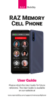 RAZ Memory Cell Phone User Guide - Simple, Senior-Friendly Mobile ...