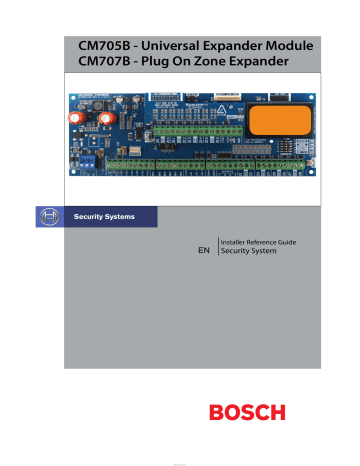 Bosch CM705B Universal Expander Module Installation Guide | Manualzz
