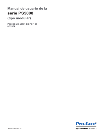 Pro-face PS5000 Series Manual de usuario | Manualzz