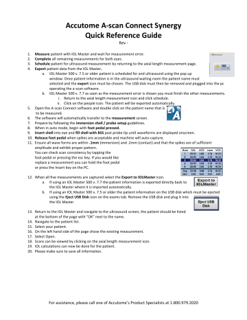 Keeler A-Scan Quick Reference Guide - Download PDF | Manualzz