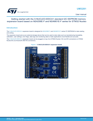 STMicroelectronics X-NUCLEO-EEICA1 User Manual | Manualzz