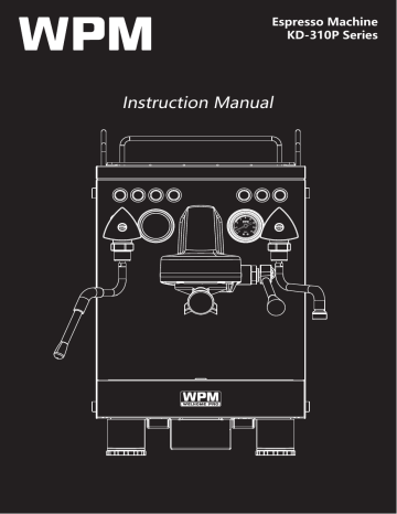 WPM KD-310P Espresso Machine Manual | Manualzz