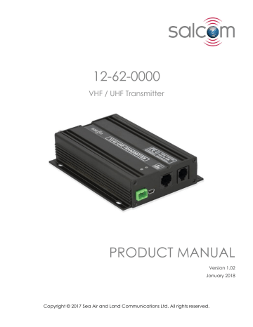 Salcom 12-62-0000 Transmitter Product Manual | Manualzz