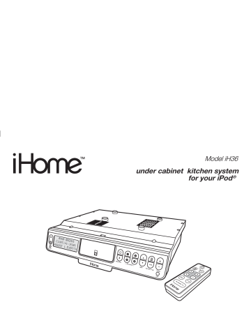 iHome iH36 User Manual: Installation, Setup & Features | Manualzz