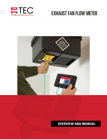 TEC EXHAUST FAN FLOW METER Manual - Overview and Instructions | Manualzz