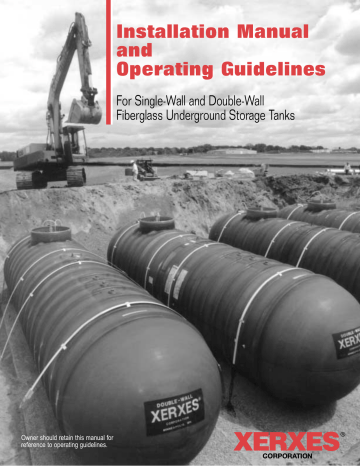 Xerxes MCT Installation Manual | Underground Storage Tank | Manualzz