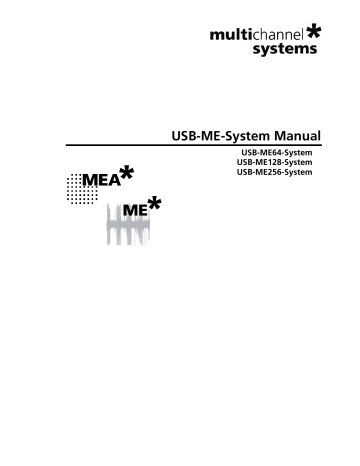 MULTICHANNEL SYSTEMS USB-ME64-System Manual | Manualzz