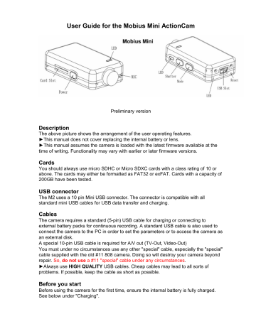 Mobius Mini User Manual - Read Online & Download | Manualzz