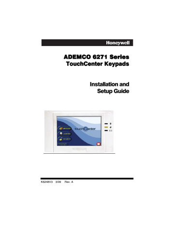 Honeywell ADEMCO 6271 Series Installation And Setup Manual | Manualzz