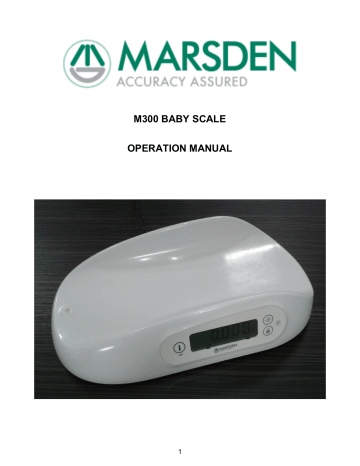 marsden M300 Operation Manual | Manualzz