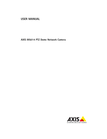 Axis M5014 User Manual | Manualzz