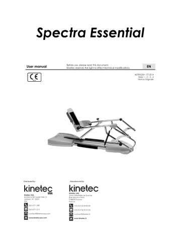 Kinetec Spectra Essential User Manual - Download PDF | Manualzz