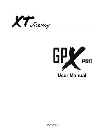 XT Racing GPX Pro User Manual - Download & Read Online | Manualzz