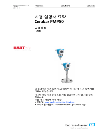 Endres+Hauser KA Cerabar PMP50 quick guide | Manualzz